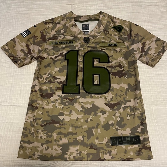 NFL Nike | Shirts & Tops | Kids Nfl La Rams Goff 6 Camo Jersey Size M ...